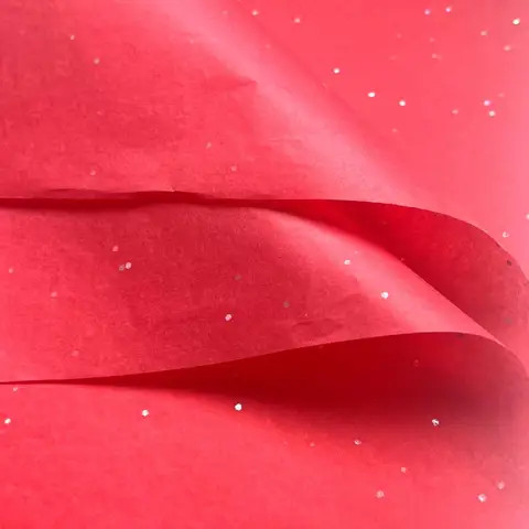 Buy 17gsm Red Laser Silver Gemstones Colored Paper For Decoration ...