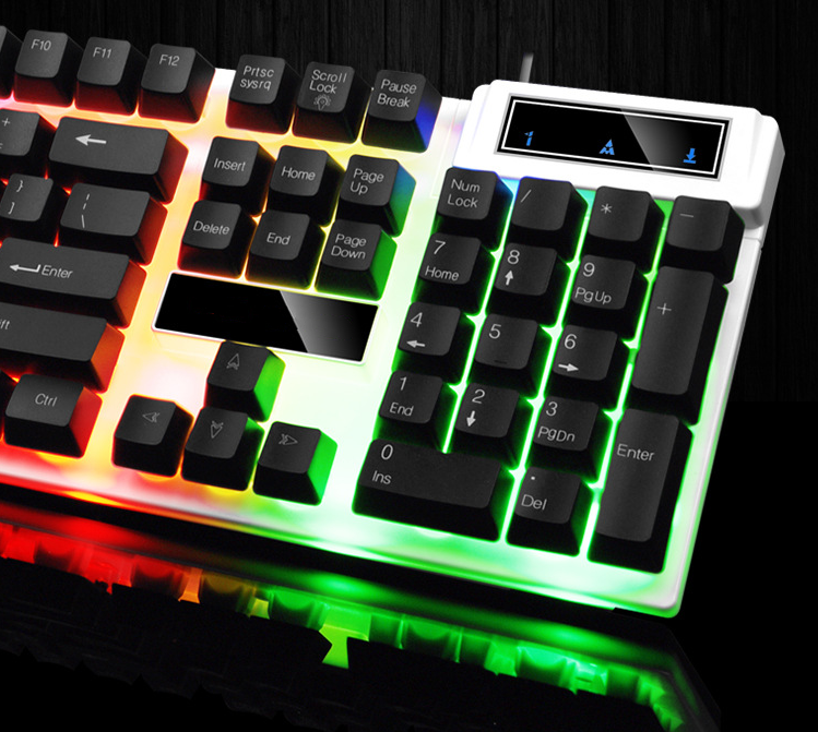 Buy 2021 Wired Usb Light Keyboard Mouse Combos Computer Mechanical Usb ...