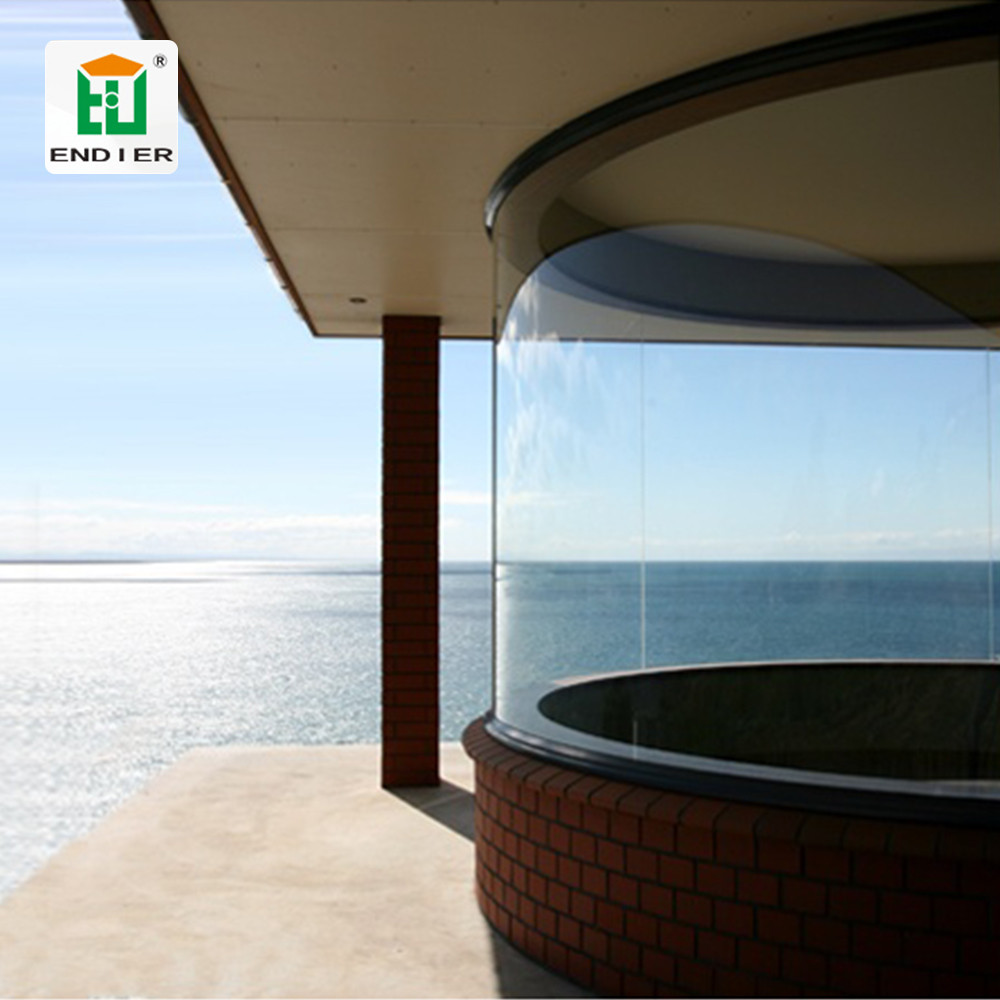 Buy Aluminum Frame Arc Curved Glass Windows And Door Aluminum Sliding ...