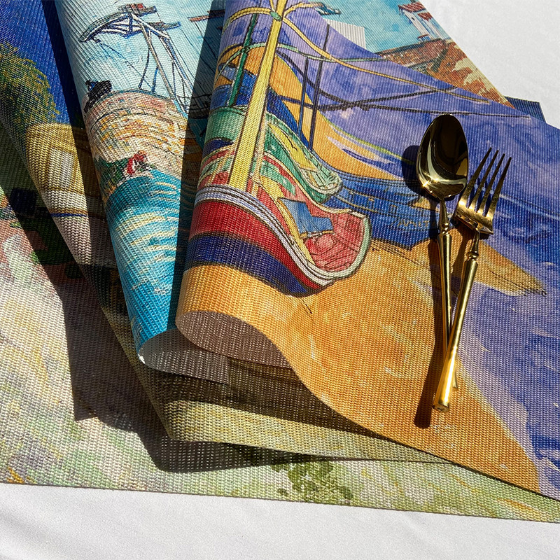 Buy Anti Slip Eco Friendly Kitchen Pvc Dinner Table Mat Printing Place ...