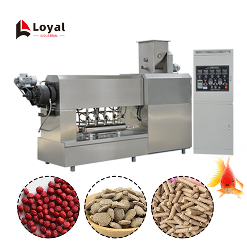 Buy Automatic Twin Screw Fish Food Making Machine Industrial Floating ...