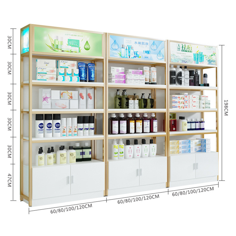 Buy Beautiful Multi-layers Salon Products Showcase With Light Box, Skin ...