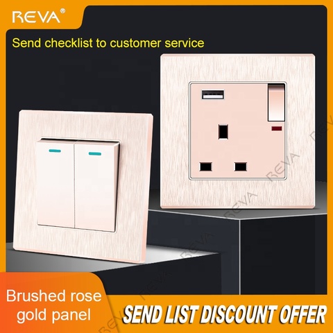 Buy British Hong Kong 13a Socket Usb Porous 20a Curved Frame Switch 16a ...