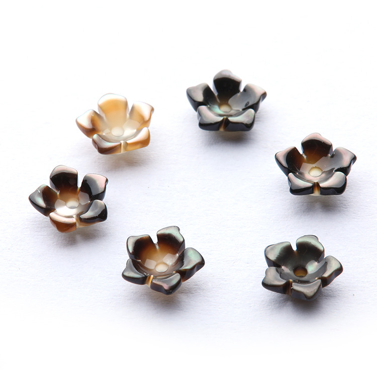 Buy Carved Shell Flower Factory Black Mother Of Pearl Carved Flower ...