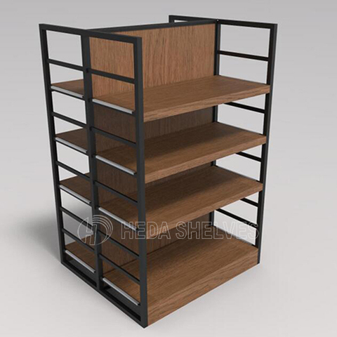 Buy Chinese Supermarket Wooden Display Gondola Stand Custom Steel Wood ...