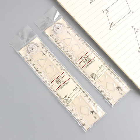 Buy Creative Acrylic Transparent Folding Ruler Ruler Protractor Simple ...