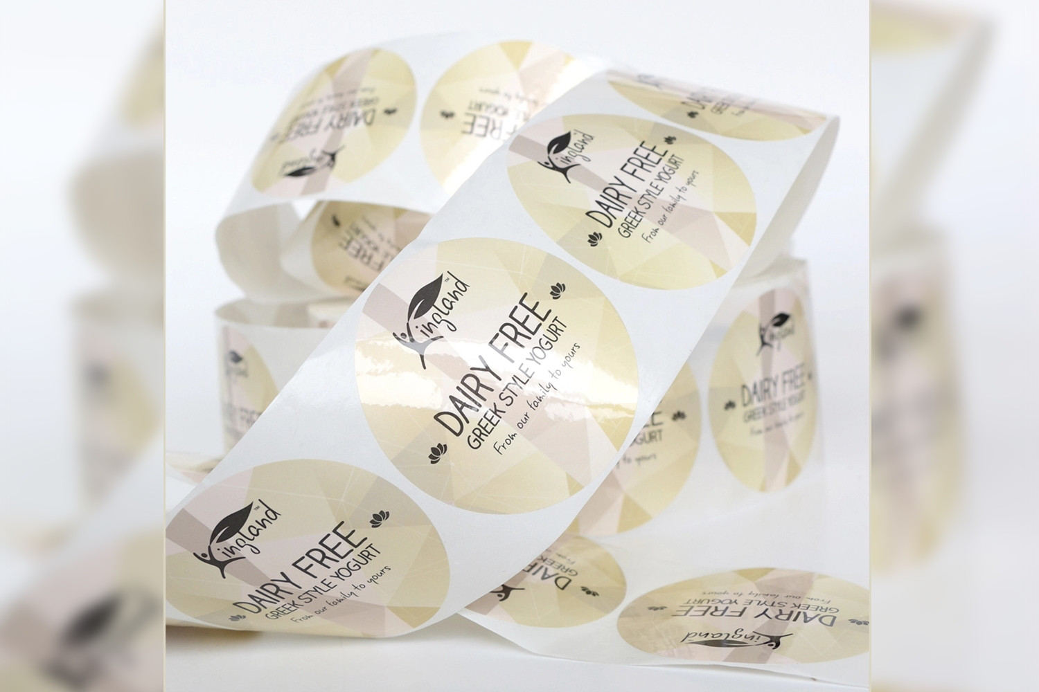 Buy Custom Label Waterproof Vinyl Self Adhesive Logo Sticker Label Roll ...