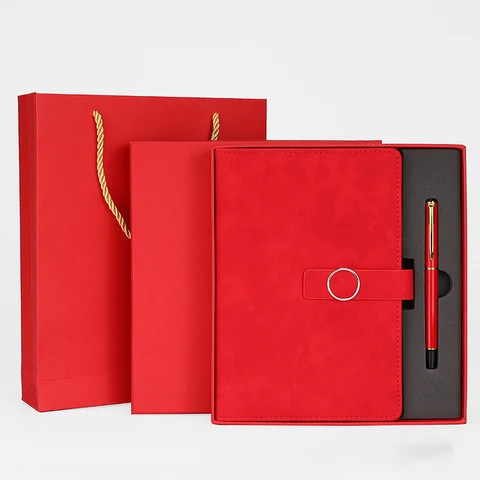 Buy Custom Logo Office Supplies Gift Stationery Business Promotion Sets With Pen Leather ...