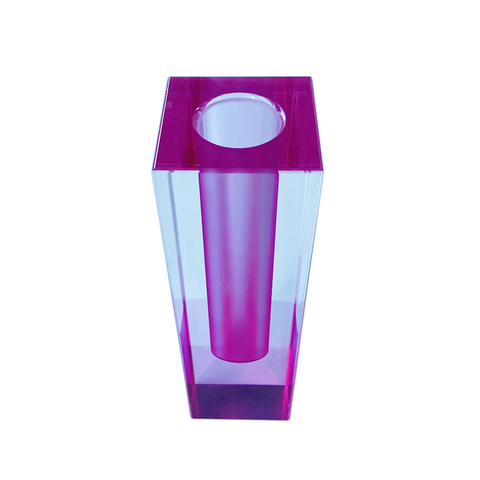 Buy Custom Size Different Color Small Square Column Flower Vase Acrylic ...