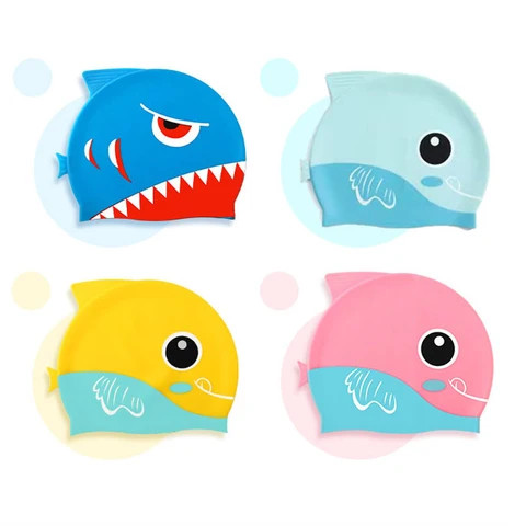 Buy Customize Cartoon Swim Cap, Printing Logo Children Silicone ...