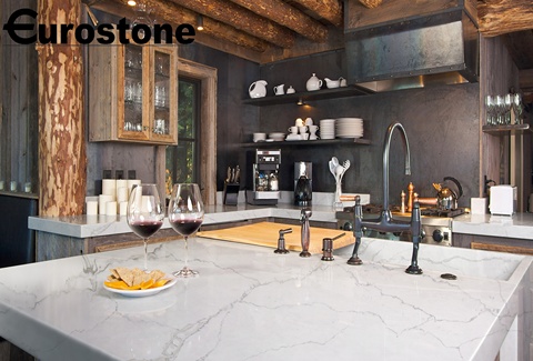 Buy Customized Calacatta Arabescato Quartz Stone Artificial Stone Es209 ...