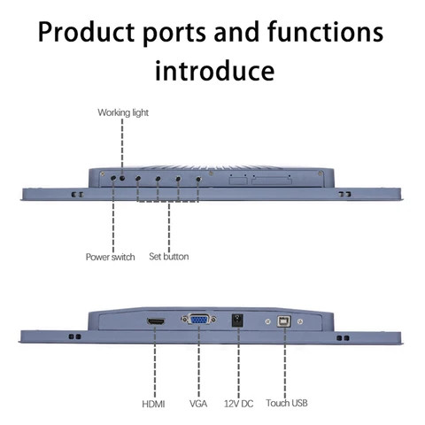 Buy Desktop Ip65 Industrial Monitor Embed 32 43 Inch Capacitive ...