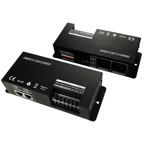 Buy Dmx512 Decoder Dc9-24v Rj45 High Power 3ch Rgb 4ch Rgbw 8ch 24ch ...