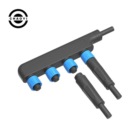 Buy F-type Ip68 Waterproof Connector, 1 To 4 M12 Equipment Signal ...
