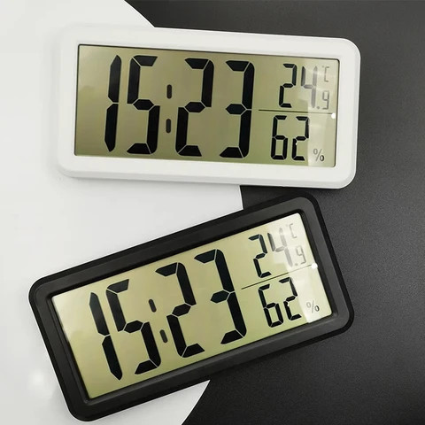 Buy Factory Large Screen Oem Rectangle Black Lcd Digital Alarm Clock ...