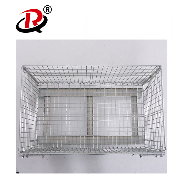 Buy Factory Supplier Wire Mesh Container Trolly Box Cage Metal Bin ...