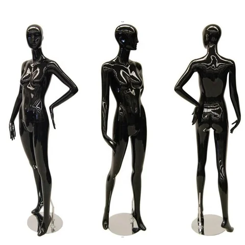 Buy Factory Wholesale Full Body Dress Form Abstract Glossy Black Female ...