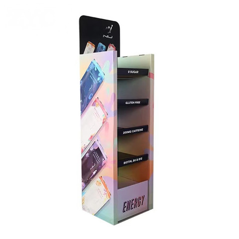 Buy Free Standing Pop Corrugated Floor Display Shelf Paper Display ...
