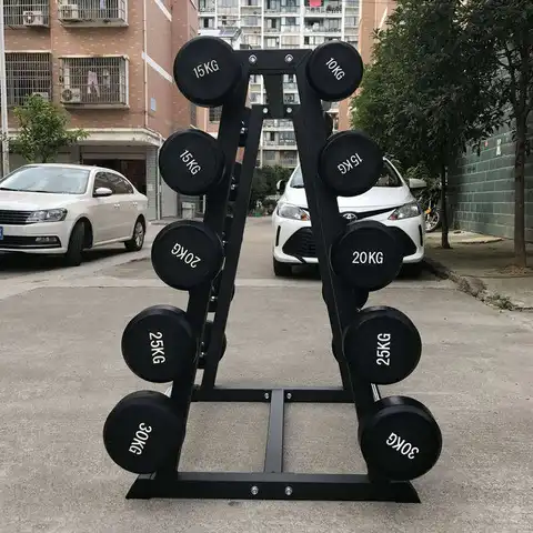 Buy Gym Training Rack Straight Bar Curved Bar Fixed Weight Lifting ...