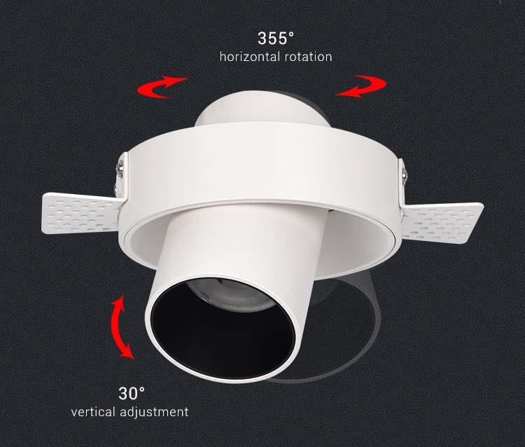 Buy High Lumen Cob Recessed Ceiling Frameless Downlight Round 8w 15w Ce ...