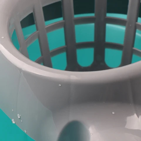 Buy Household Plastic Drain Bucket With Sliding Wheel Wet Mop Bucket ...