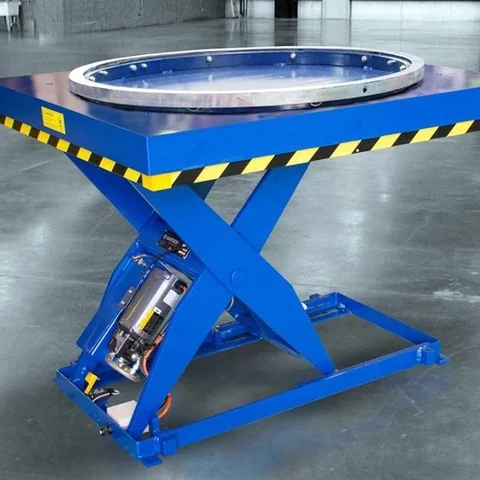 Buy Hydraulic Circular Round Revolving Stage Turner Vehicle Lift Table ...