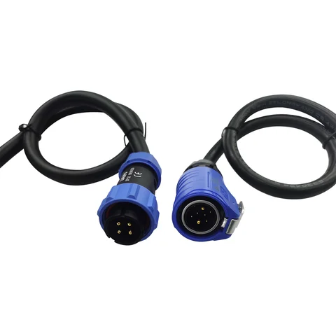 Buy Lp20 3pin Pvc Insulated Connector Plugs & Sockets Sjt 14awgx3c ...