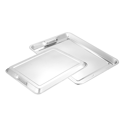 Buy Metal Stainless Steel Food Serving Tray Baking Tray Stainless from ...