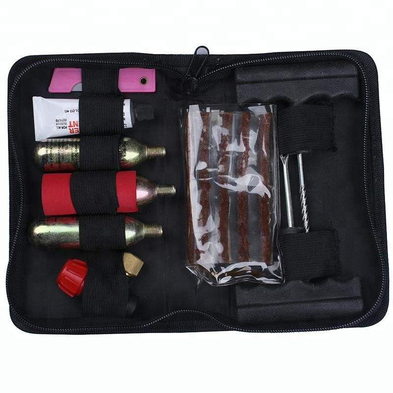 Buy Mini Bike Pump Tire Puncture Repair Kit Multi-function Bike Bicycle ...