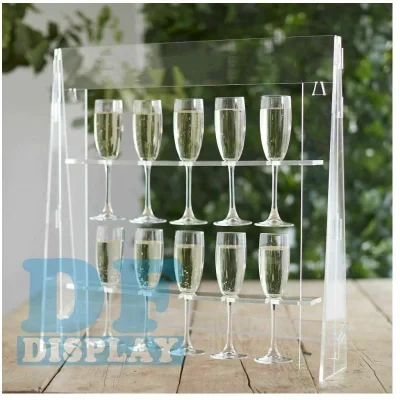 Buy New Arrival Display Rack Acrylic Champagne Glass Wall Holder For ...