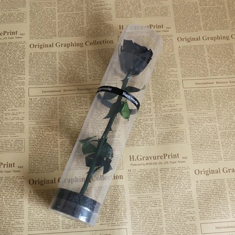 Buy Preserved Roses Flower With Long Stem Single Forever Rose For ...