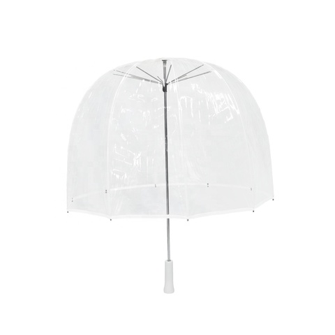Buy Pvc Umbrella Clear Transparent Straight Umbrella With Customized ...
