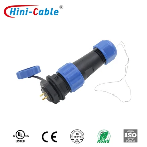 Buy Sd13/sd16 Multi-pin Power Aviation Plug Socket Custom Length Ip68 ...