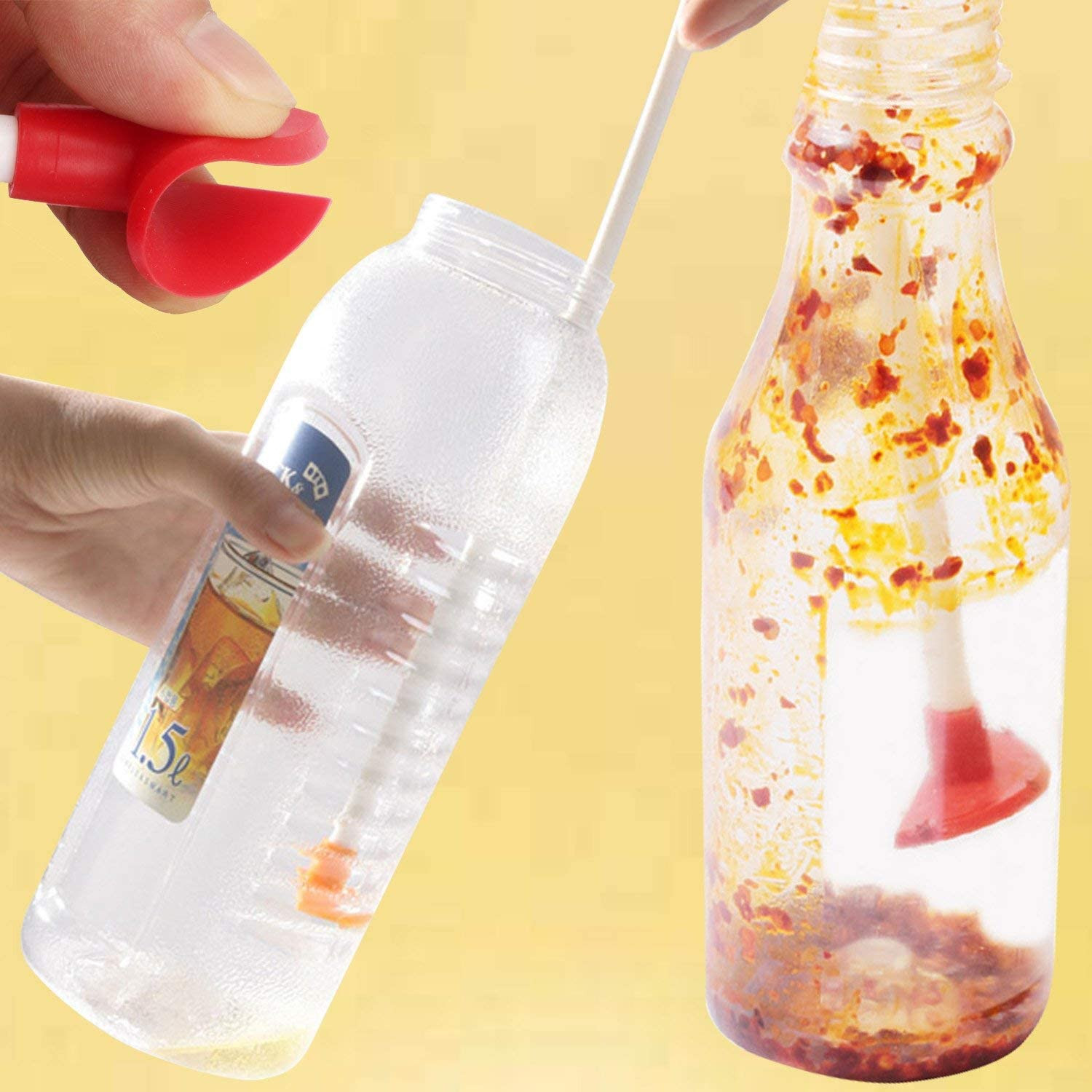 Buy Silicone Bottle Scraper 14" Reusable Utensil And Kitchen Silicone ...