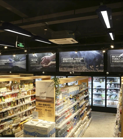 Buy Supermarket Shelves Lighting 3 Wire Track System 4000k Supermarket ...