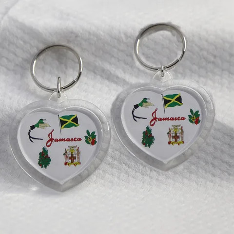 Buy Travelpro Custom Heart-shaped Acrylic Souvenir Key Ring Jamaica ...