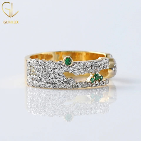 Buy Trendy Design Green Eye Crocodile Rings Adjustable Alligator Open ...