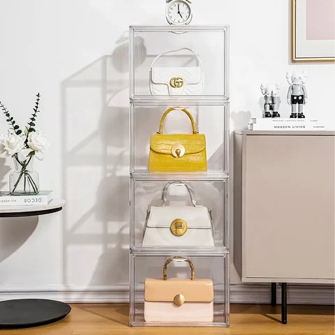 Buy Wholesale Luxury Foldable Magnetic Clear Storage Box Handbag ...