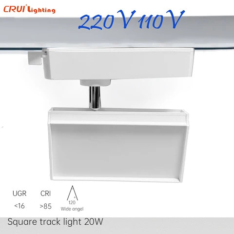 Buy Wholesales Factory 220v 2 Wires/3 Wires Track Flood Lighting 20w ...