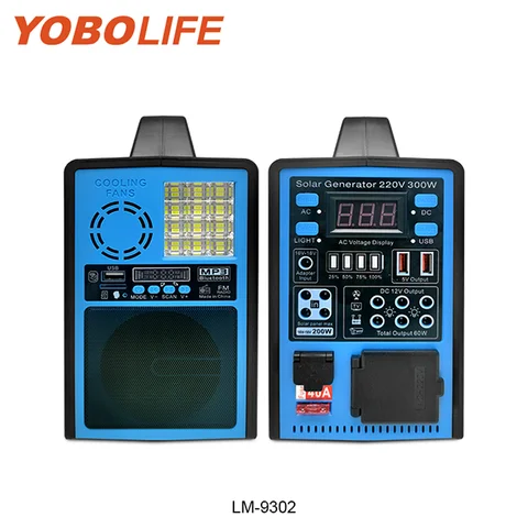 Buy Yobolife 300w Portable Mini Solar System Bluetooth Mp3 220v Ac ...