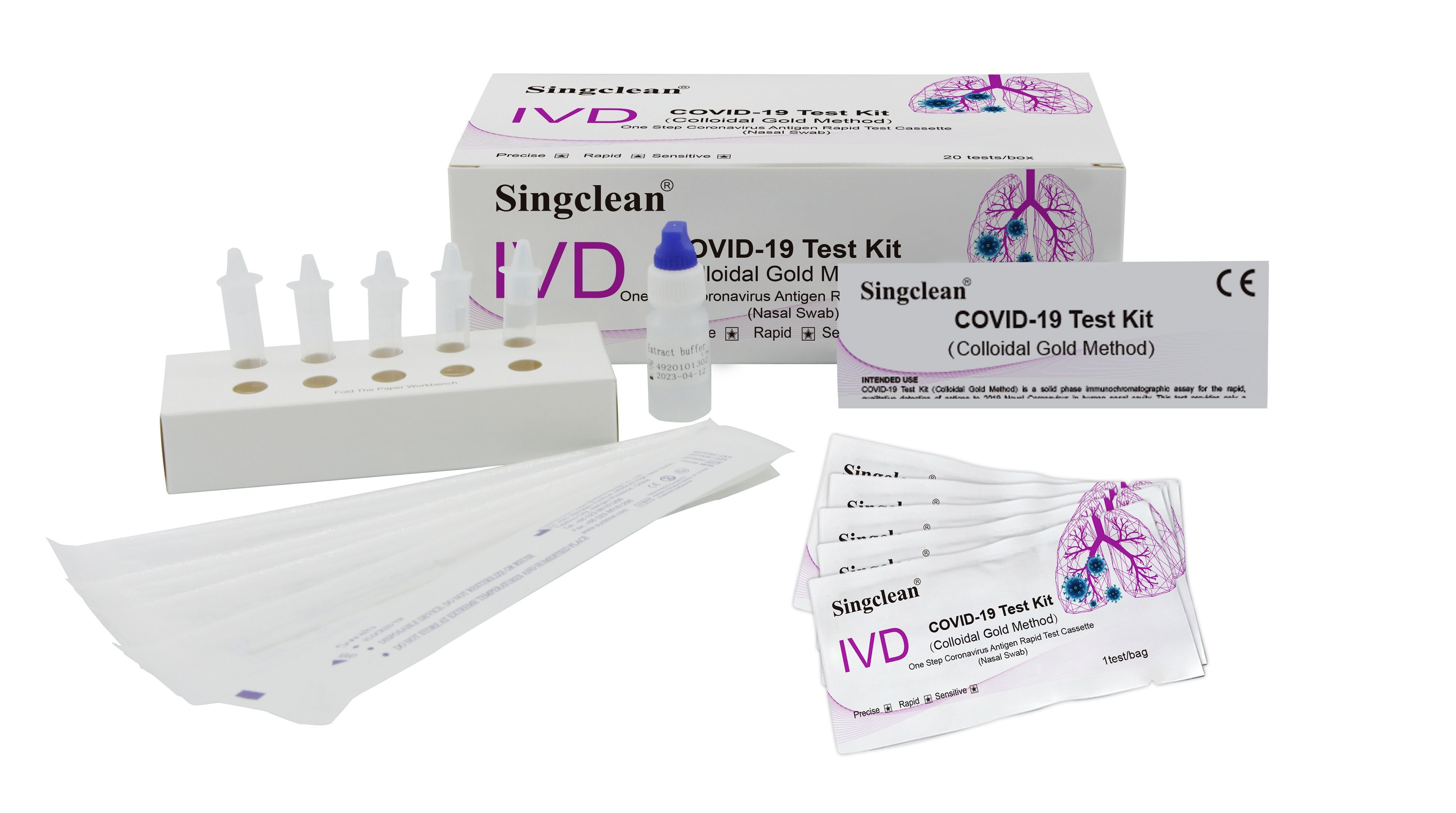 Buy Singclean Covid-19 Rapid Test Kit Nasal Swab from Hangzhou ...