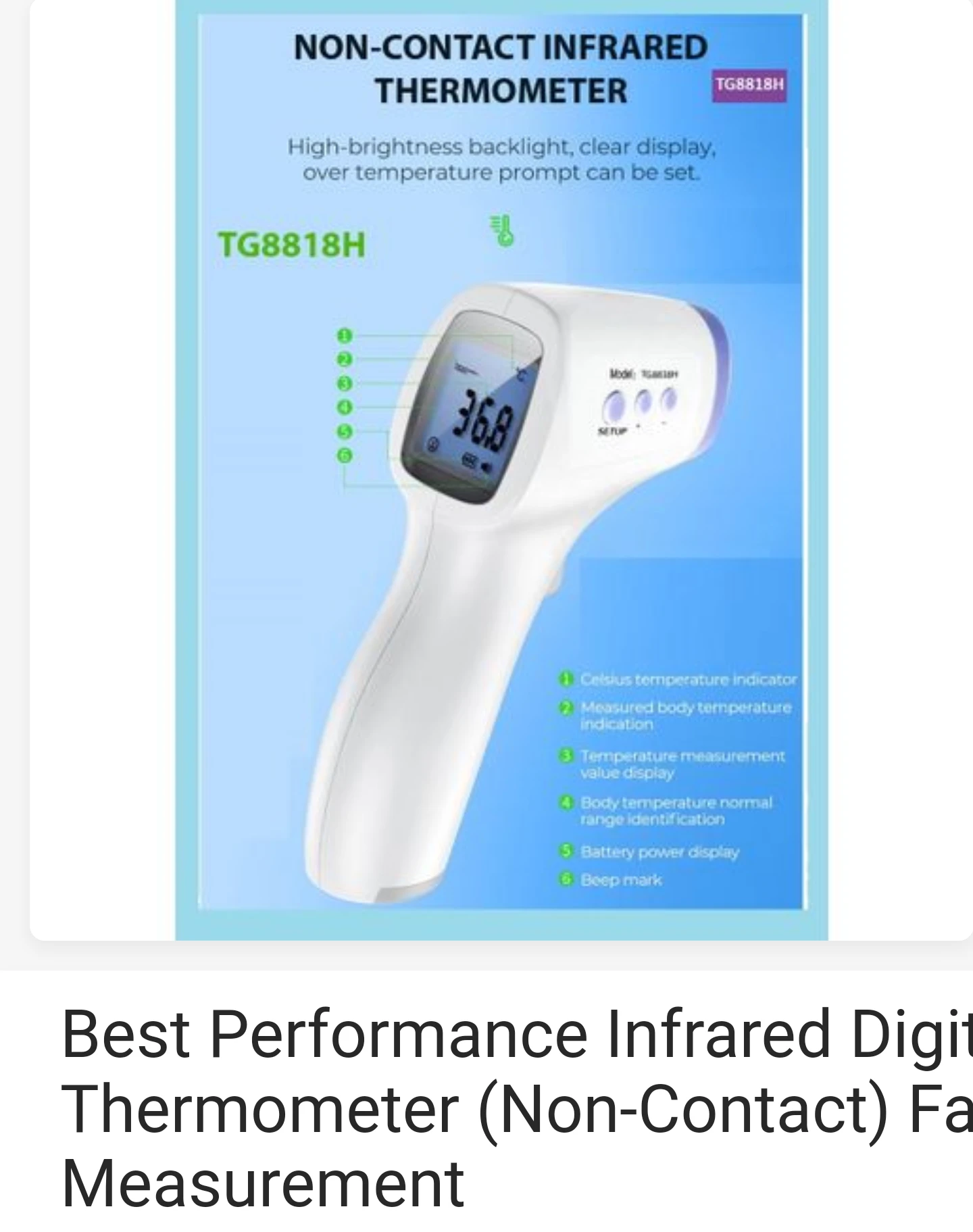 Buy Digital Ir Infrared Thermometer from Arumzo international business, Nigeria | Tradewheel.com