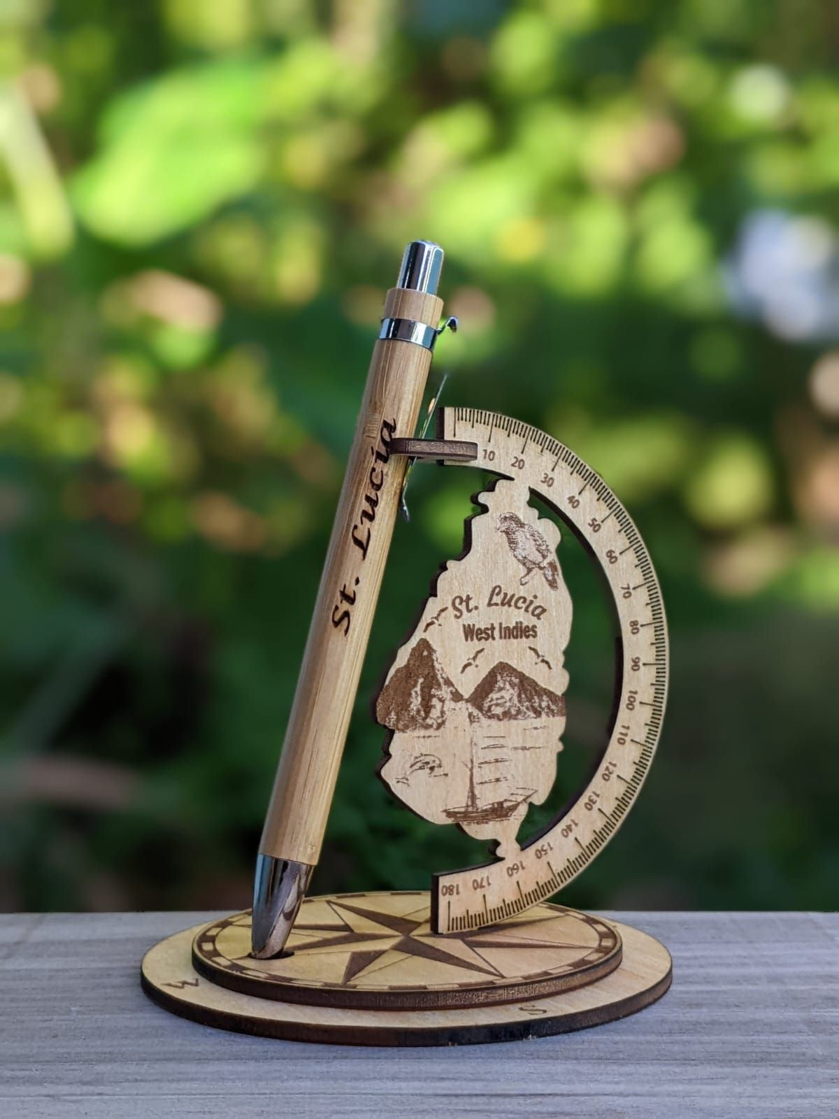 Buy Compass Pen Holder from Sankofa Creation, Saint Lucia | Tradewheel.com