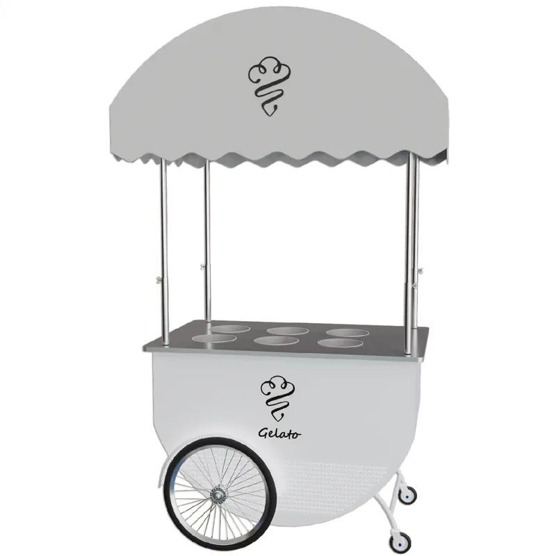 Buy Fully Equipped Mobile Outdoor Hand Push Cart Display Trolley Mobile ...