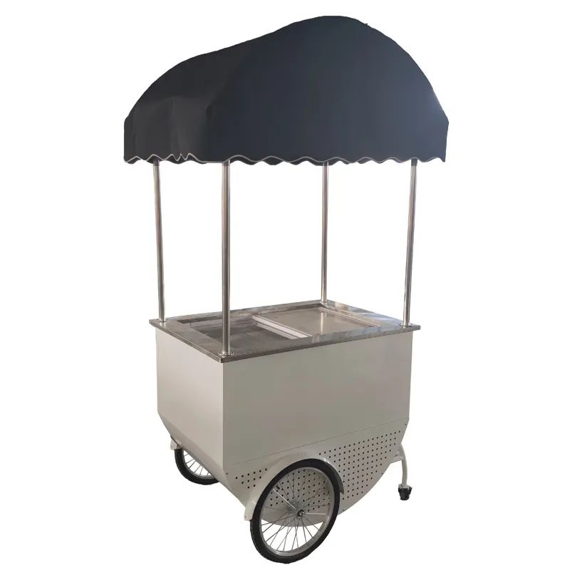 Buy Fully Equipped Mobile Outdoor Hand Push Cart Display Trolley Mobile ...