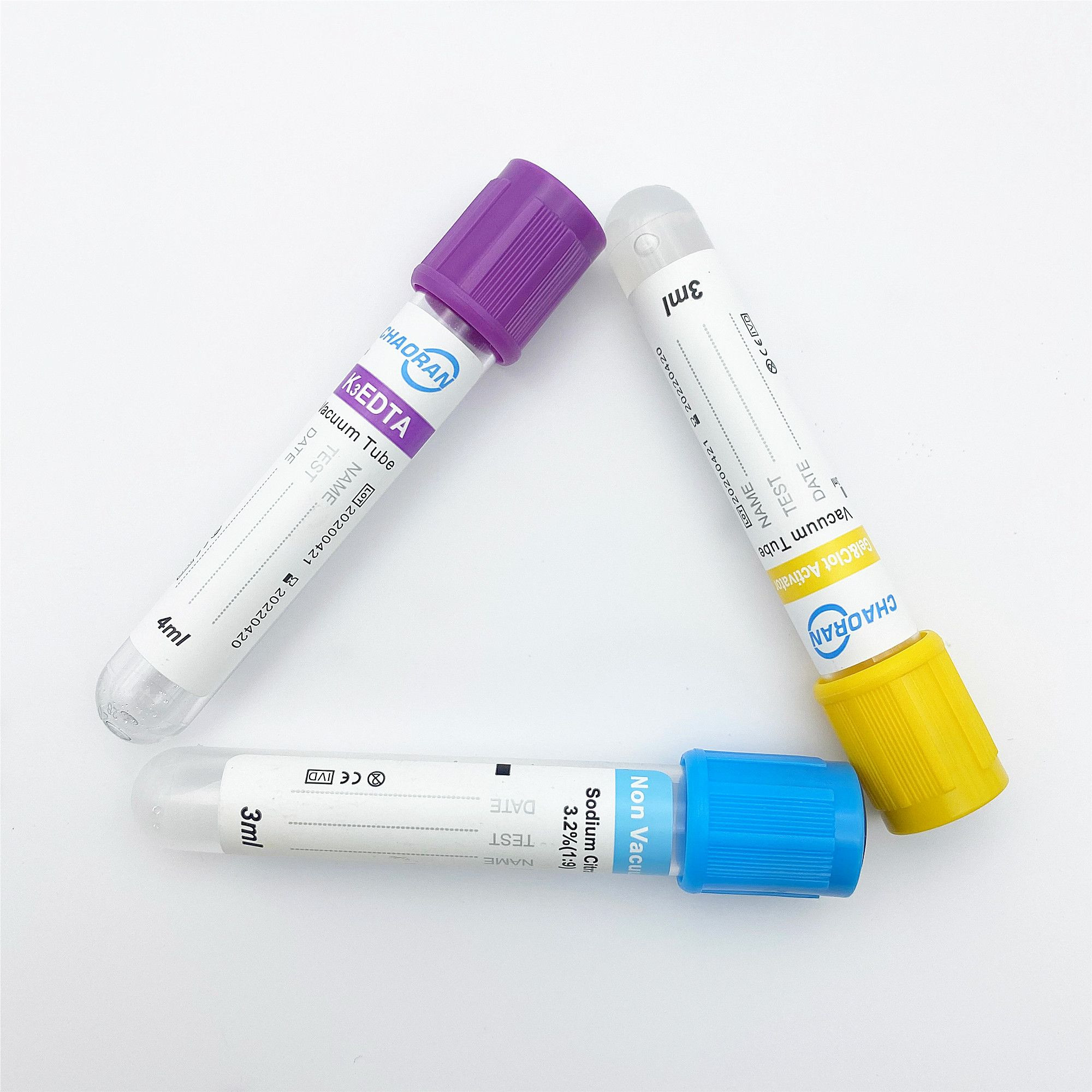 Buy Vacuum Blood Collection Test Tube from Hebei Chaoran Medical ...