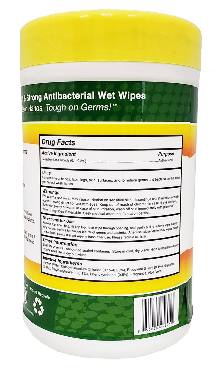 Buy Premium Soft, Strong Germ Wipes That Kills Bacteria 99.99% from ...