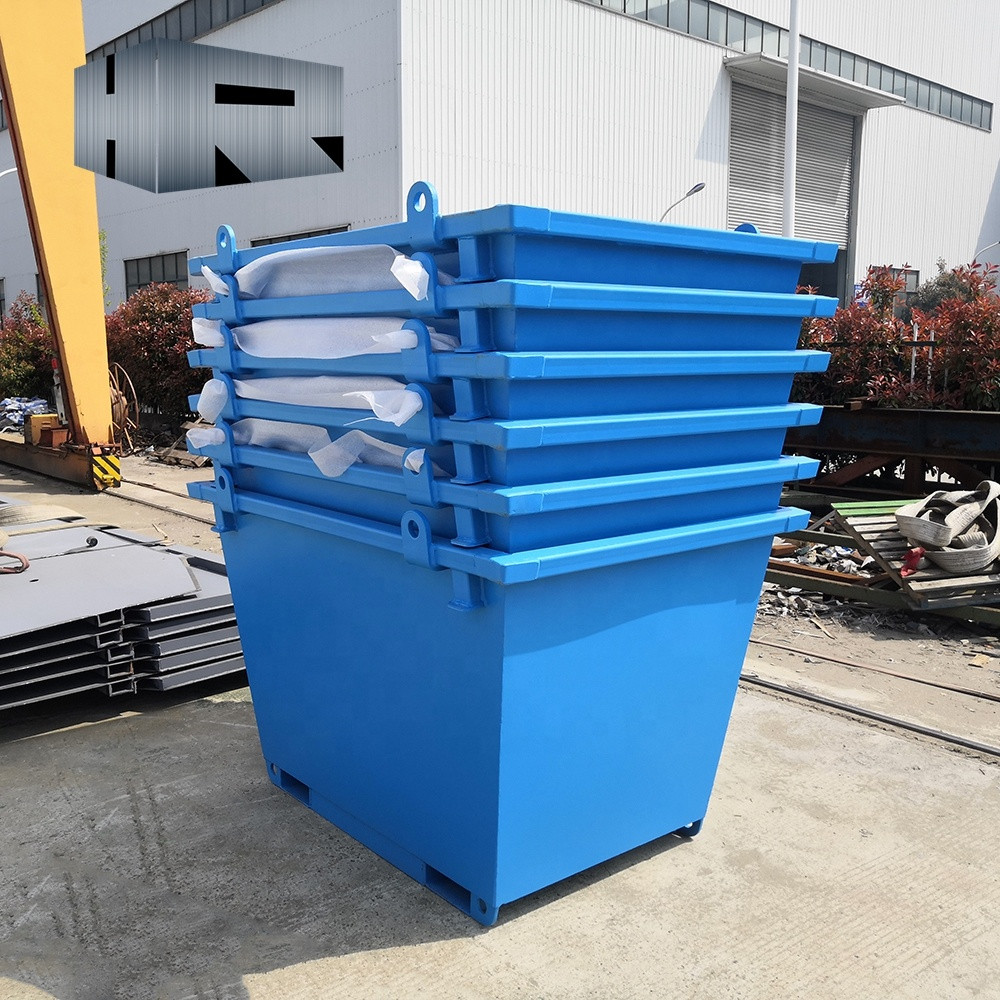 Buy 1m Mobile Heavy Duty Industrial Steel Waste / Trash Skip Bins from ...