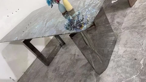 Buy 2020 New Design Marble Dining Table Top Marble Table Top Crystal Shine Marble Dining Tables ...