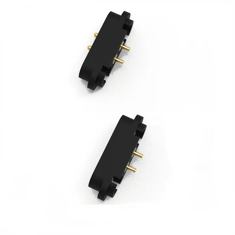 Buy 2pin Spring Loaded Pogo Pin Connector Male Socket Pcb Mount Dock ...